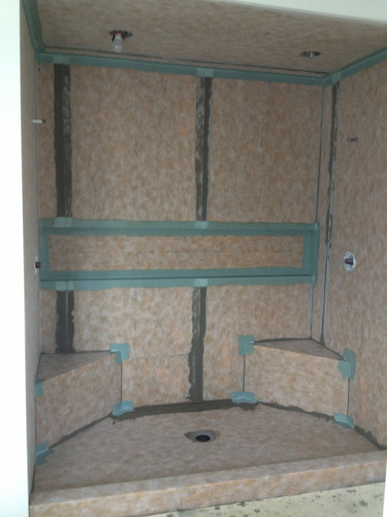 BC103 Corner Bench Seat - Triangular Shower Bench | customeps